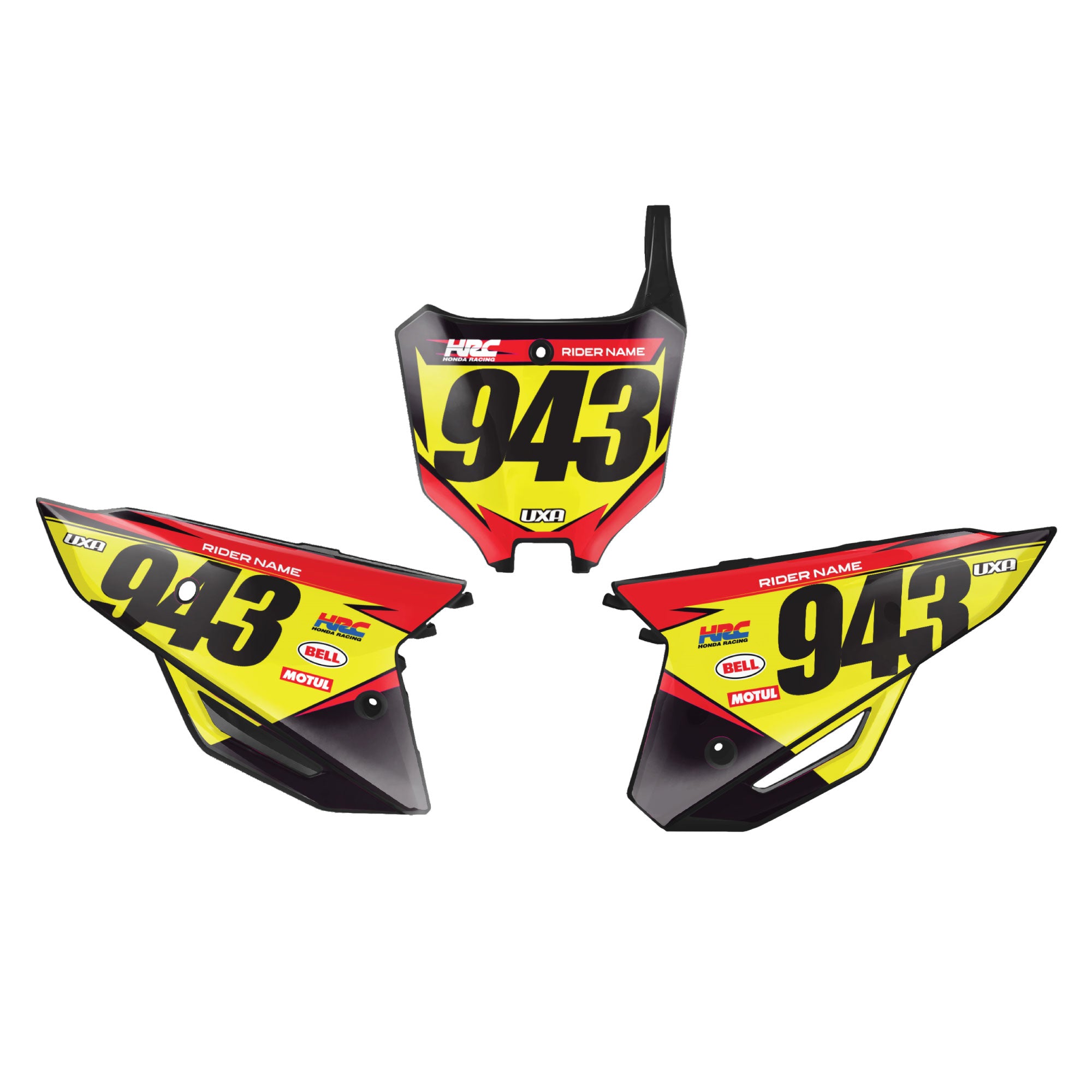 Honda 'FORCE' Series Number Plate Graphics
