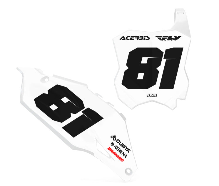 Kawasaki Customizable Standard Series Number Plate Graphics