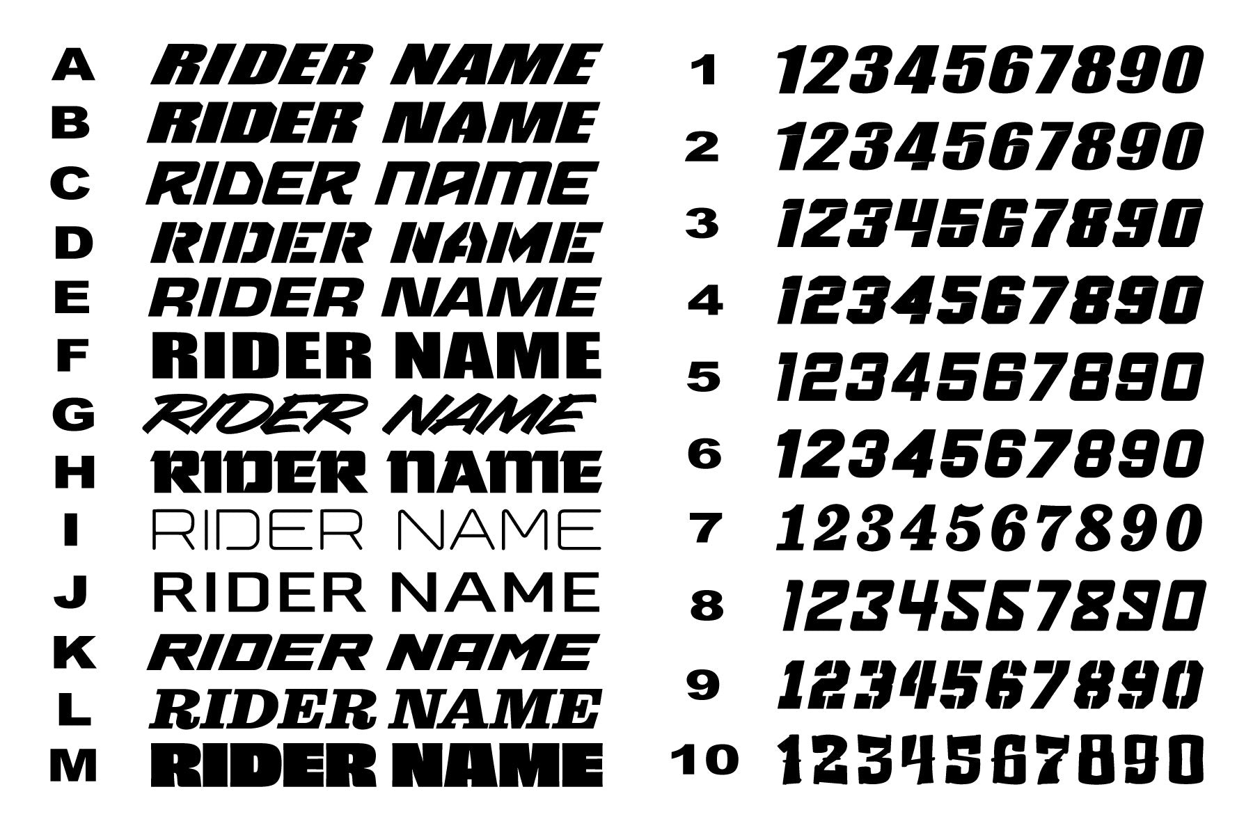 Surron 'X4' Number Plate Graphic