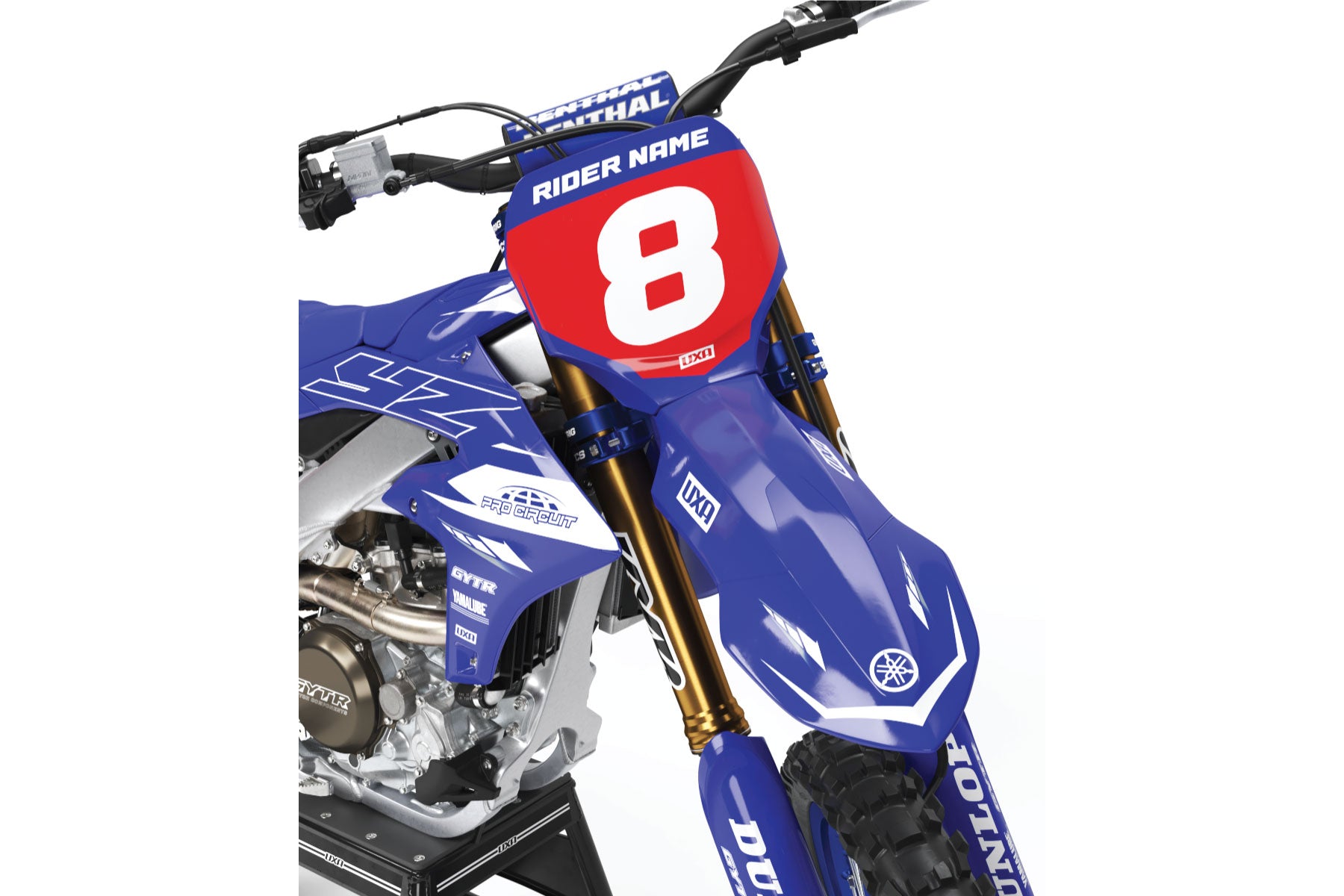 Yamaha 'TECH 1' Blue Graphics Kit