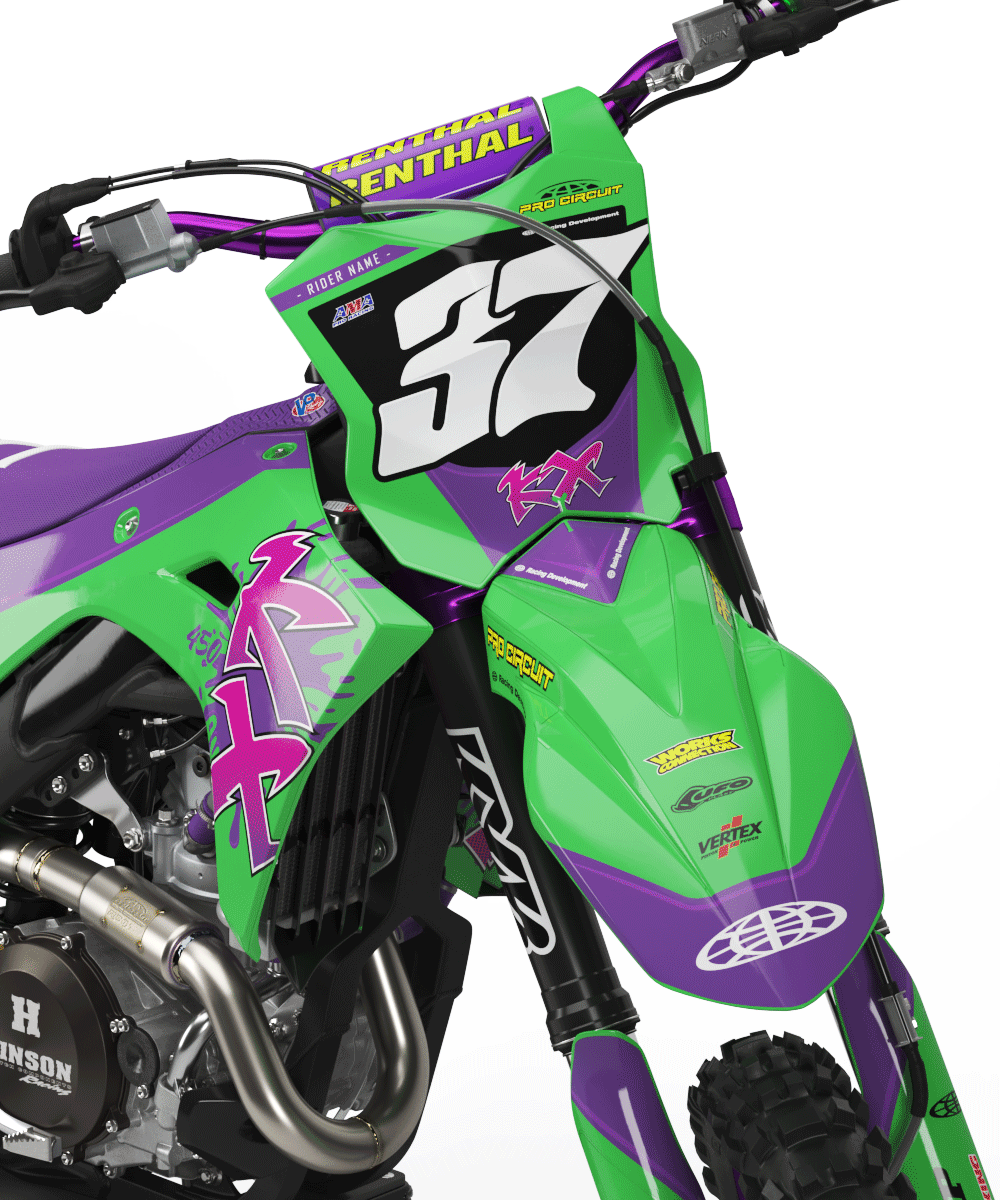 Kawasaki Graphic Kit | RETRO Graphic Kit | RIDE UXA